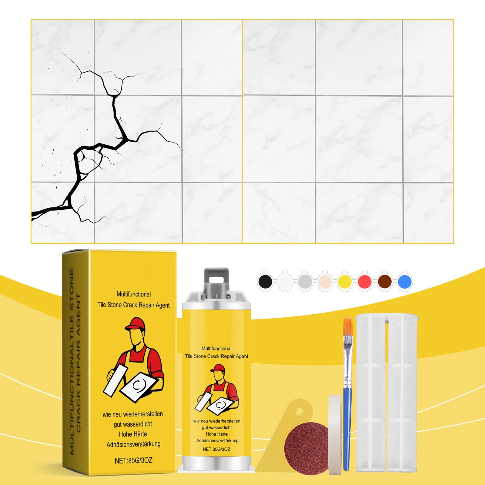 🧱 BUY 2 GET 1 FREE! Tile & Stone Crack Repair Kit - Professional-Grade ...